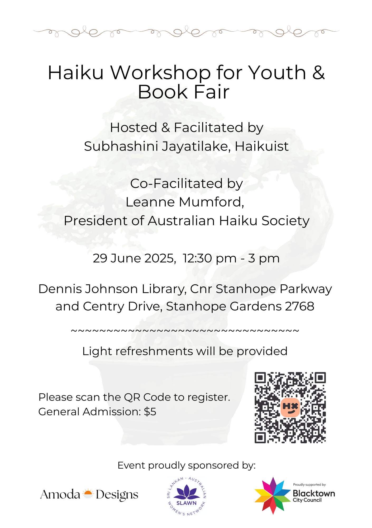 Upcoming Haiku Workshop for Youth in Sydney – Australian Haiku Society